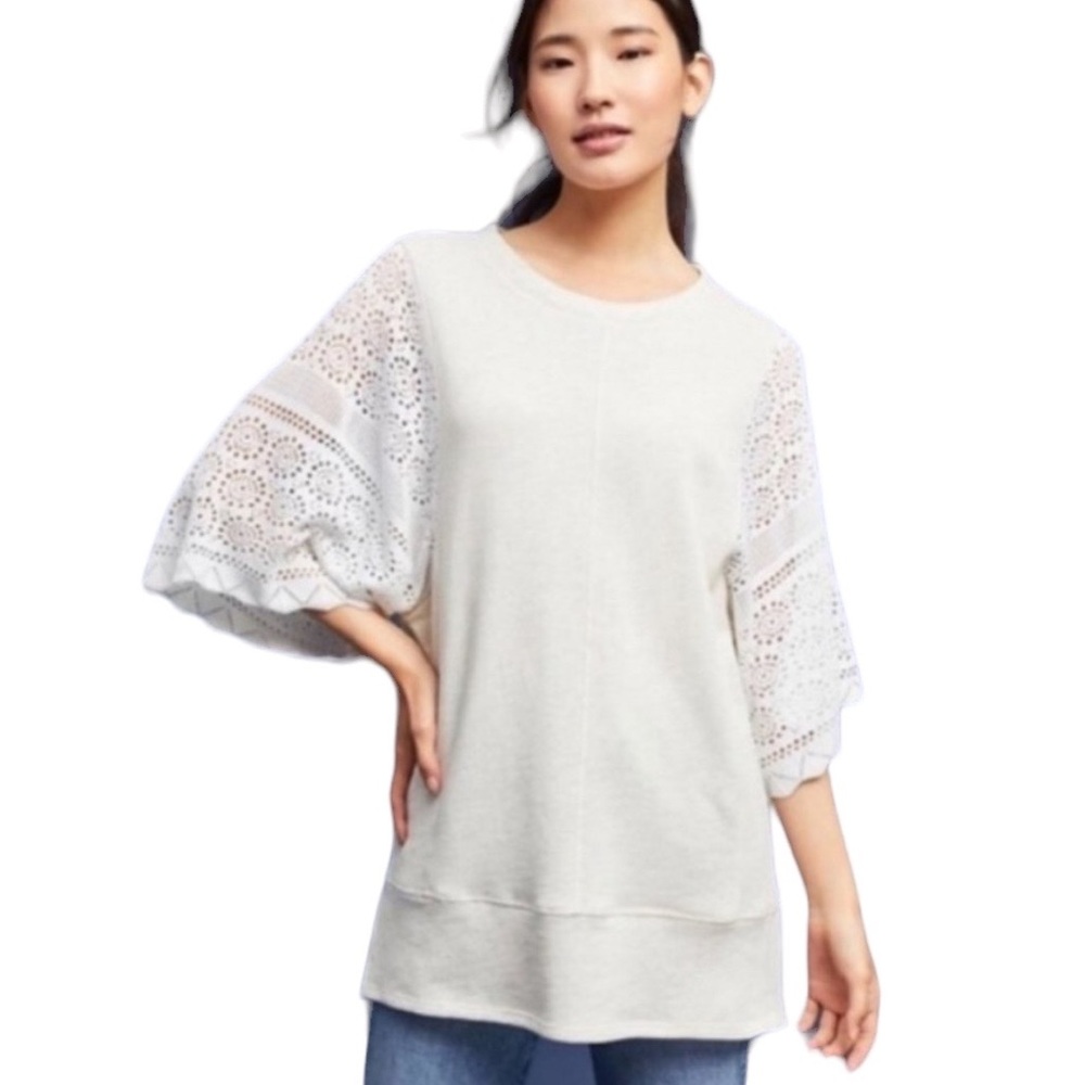 Anthropologie Akemi + Kin Eyelet Scalloped Lace Croch… - Gem